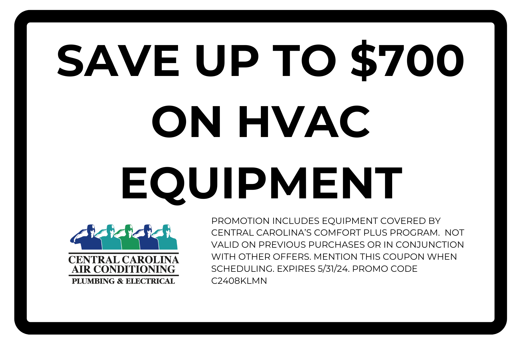 Coupons - Central Carolina Air Conditioning